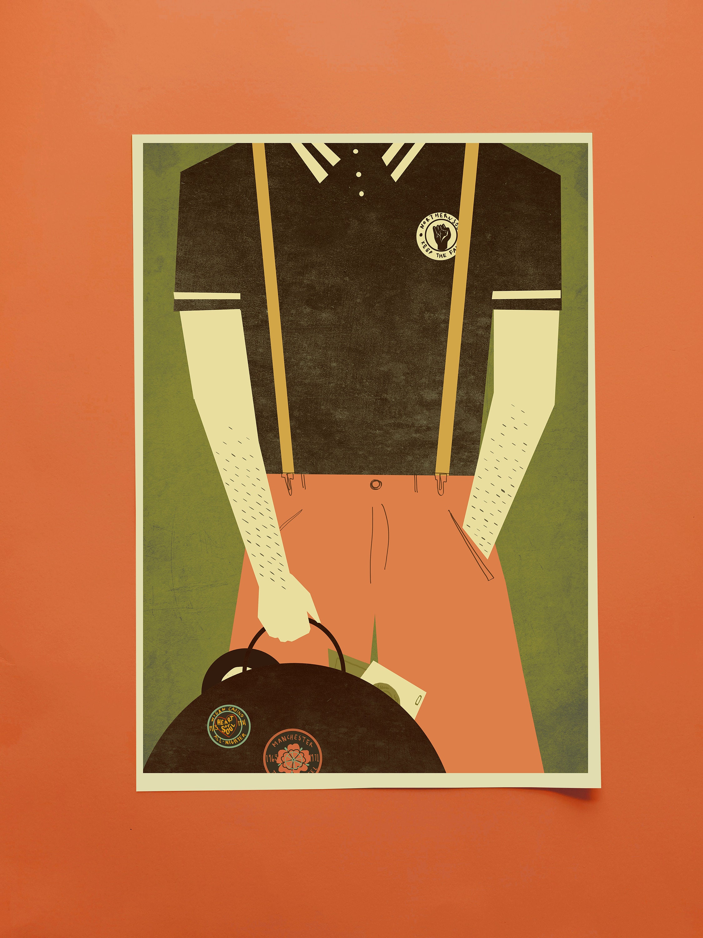 Northern Soul Boy Limited Edition Illustration Print A3 | Etsy