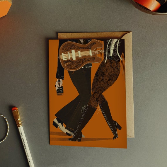 Hard Rock Illustration Card | Etsy