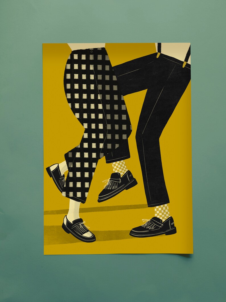 Ska A3 Illustration Print - Etsy UK