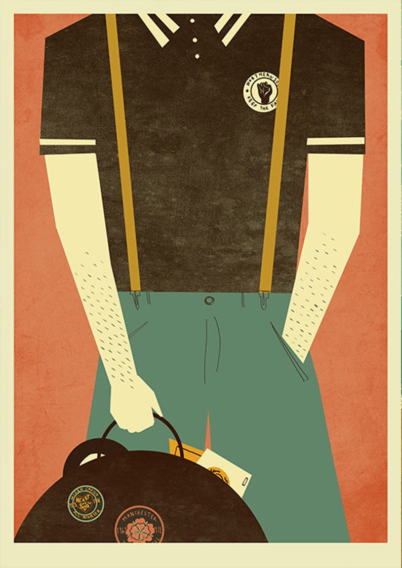Northern Soul Boy Limited Edition Illustration Print A3 | Etsy