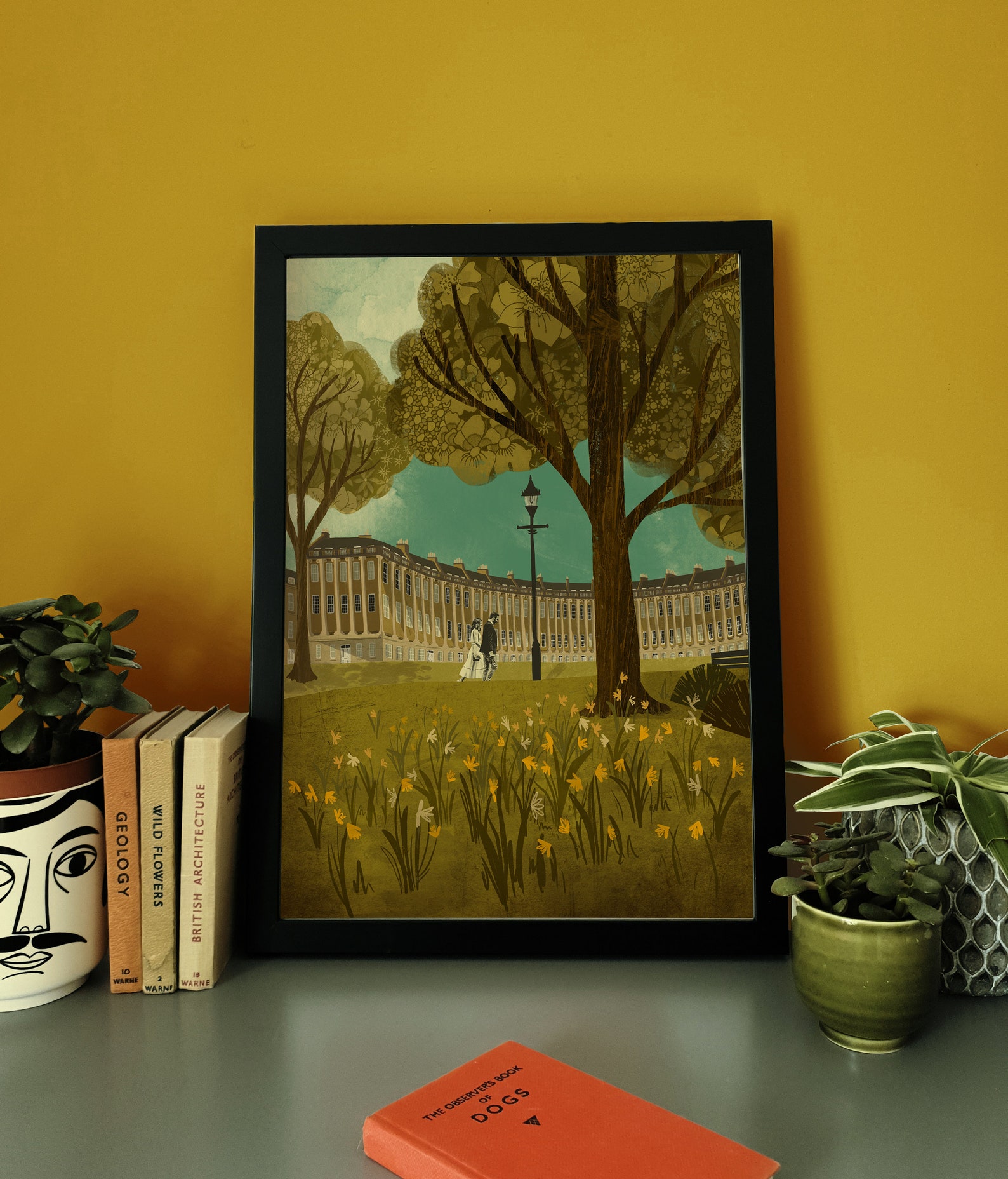 Bath Royal Crescent Illustration Print A3 - Etsy UK