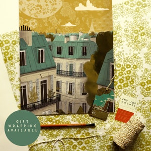 Paris Rooftops of Paris Illustration Print A3 - Etsy