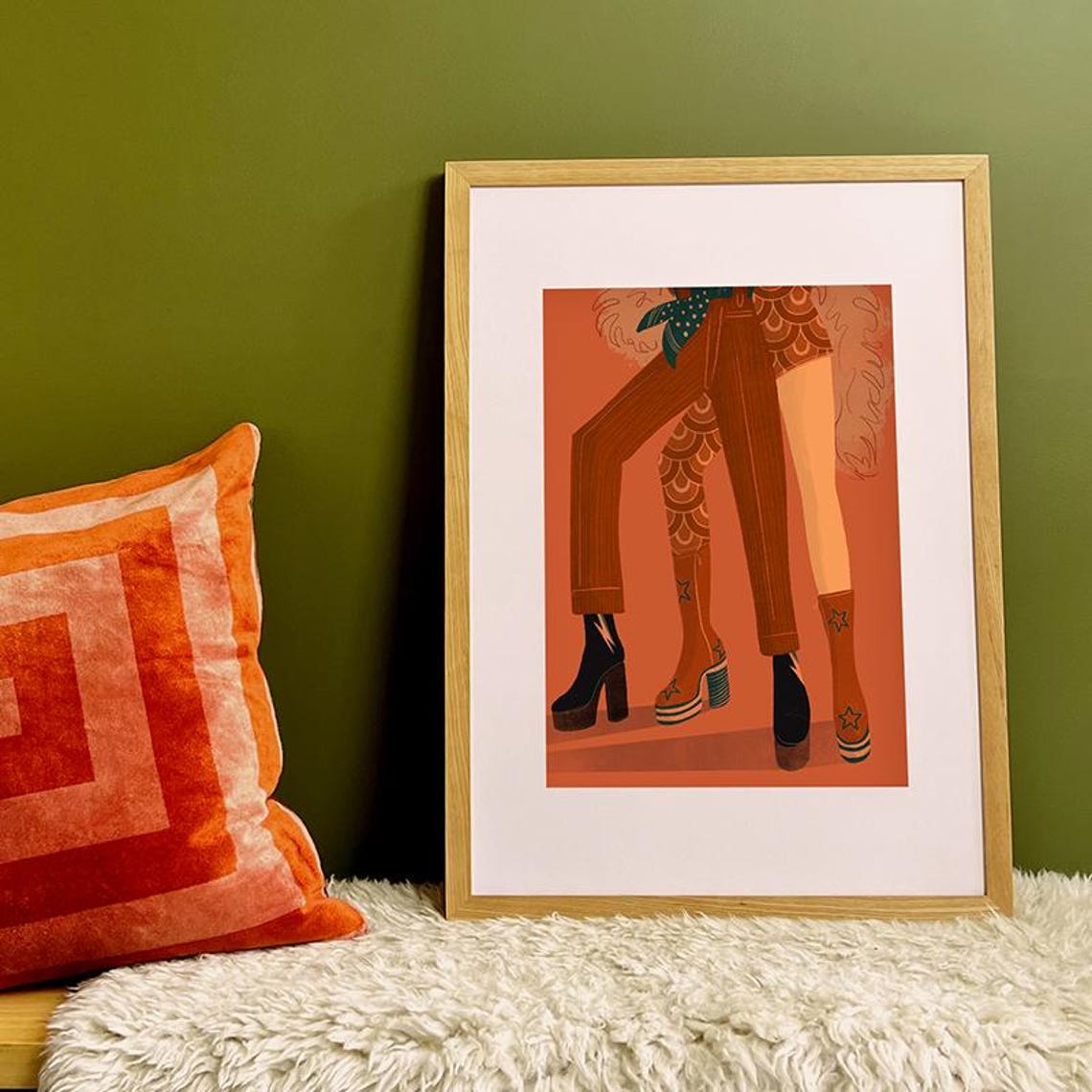 Glam Rock A3 Illustration Print - Etsy