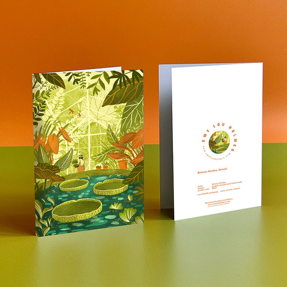Botanic Garden Illustration Card - Etsy
