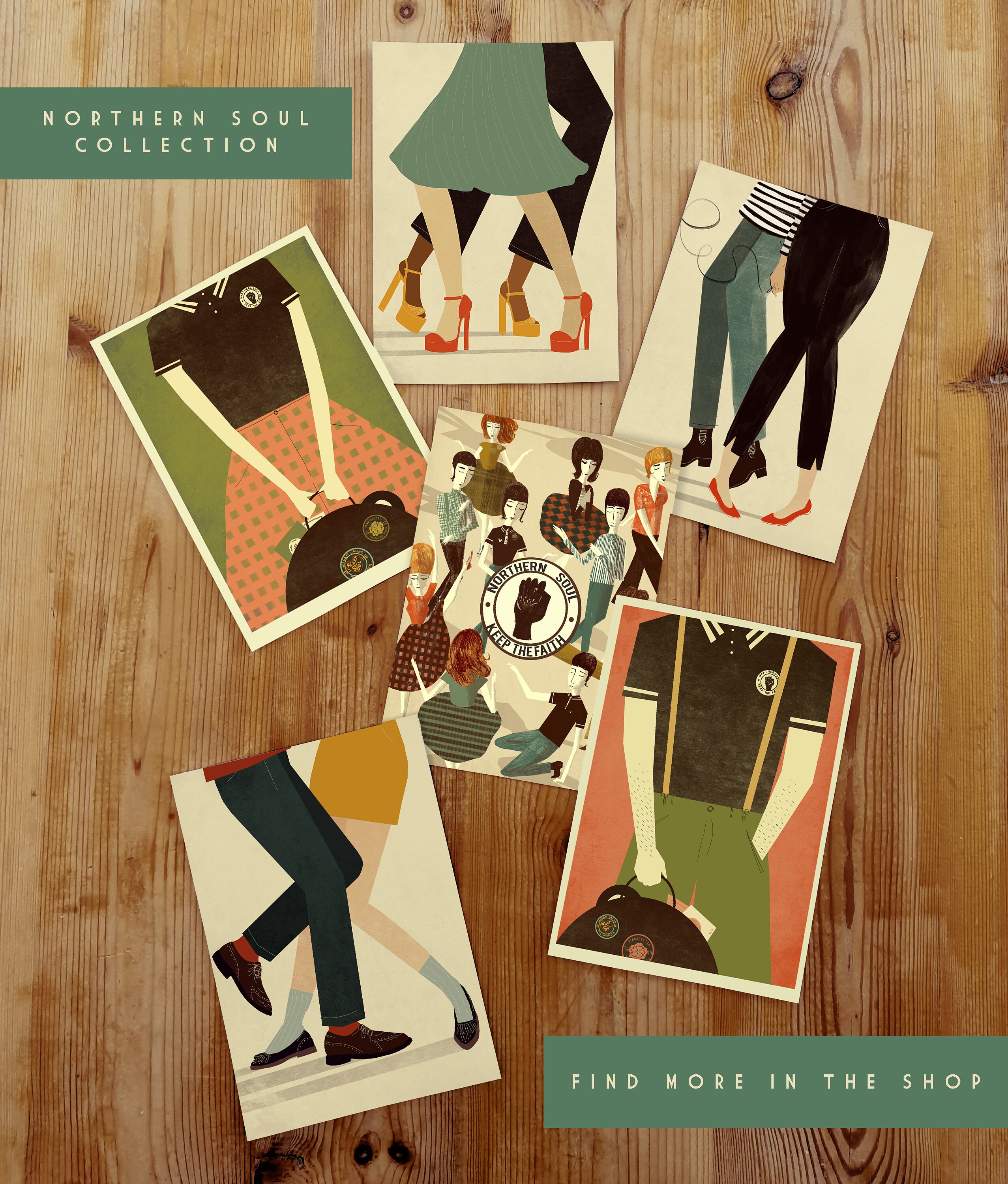 Northern Soul Boy Limited Edition Illustration Print A3 | Etsy