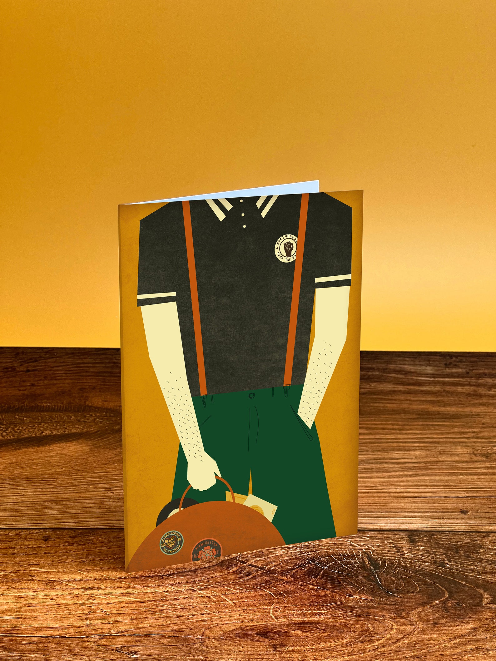 Northern Soul Boy Illustration Birthday Card - Etsy