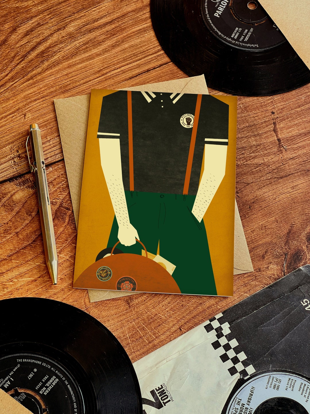 Northern Soul Boy Illustration Birthday Card - Etsy