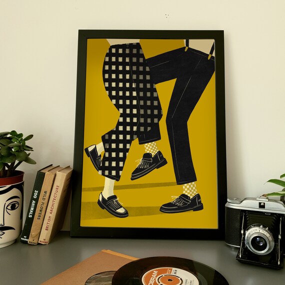Ska A3 Illustration Print - Etsy UK