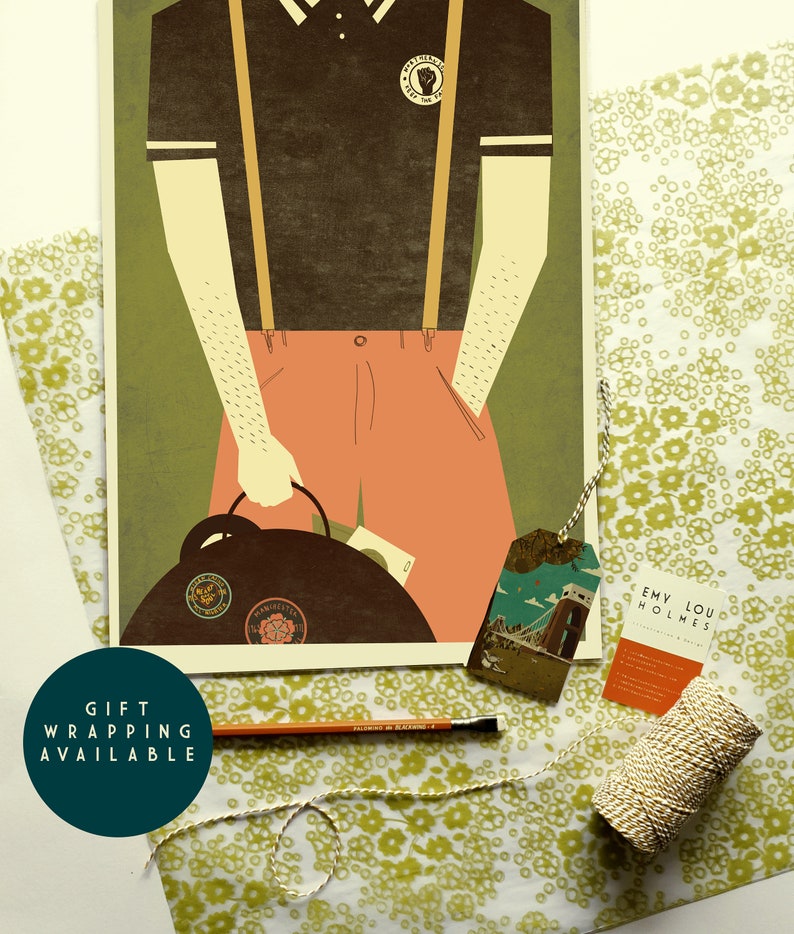 Northern Soul Boy Limited Edition Illustration Print A3 - Etsy