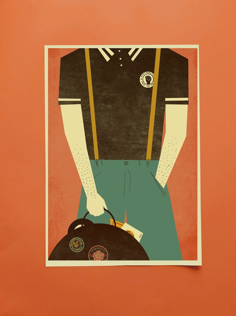 Northern Soul Boy Limited Edition Illustration Print A3 | Etsy