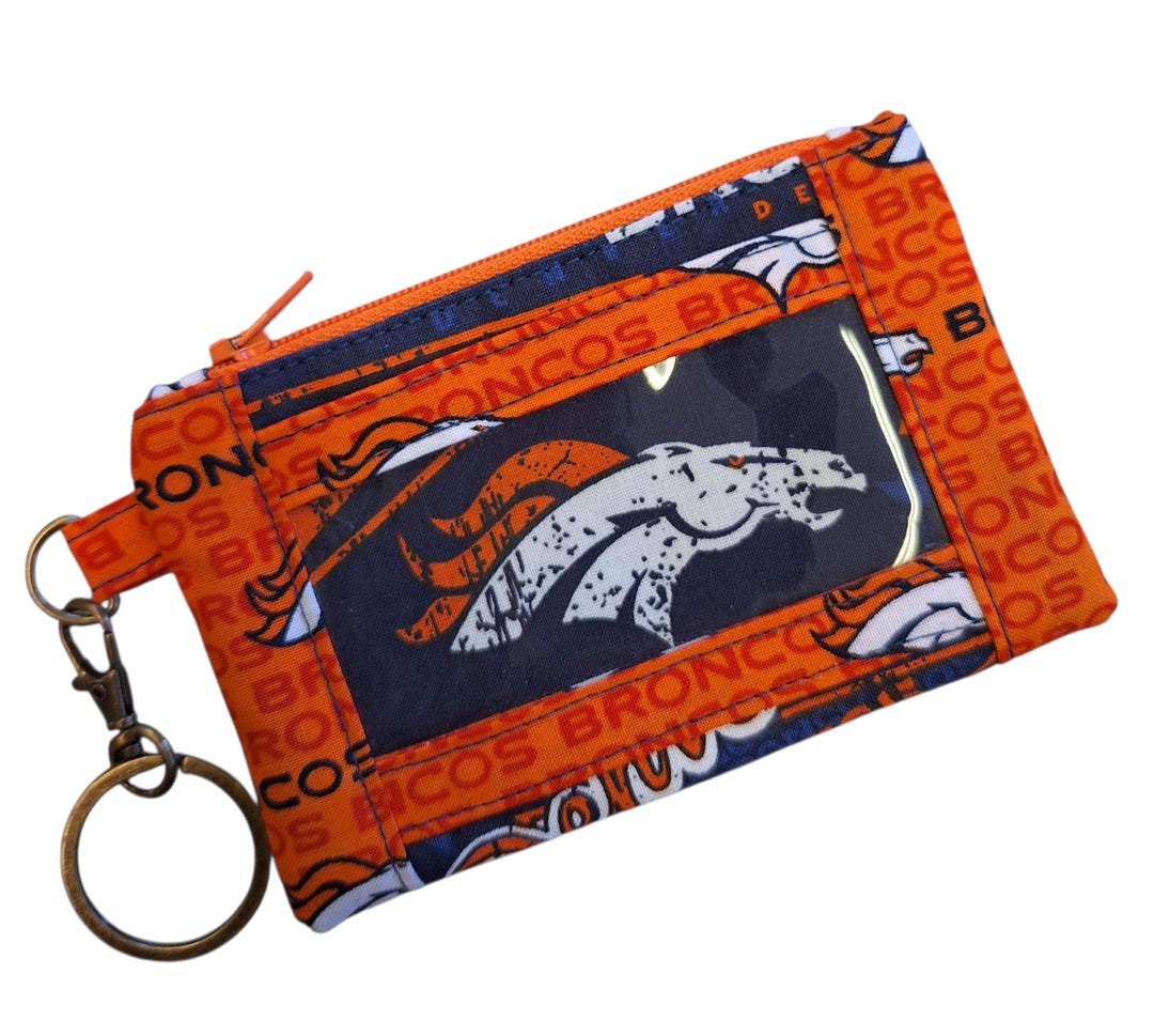 NFL Denver Broncos Key Fob ID Pouch Lanyard - Etsy