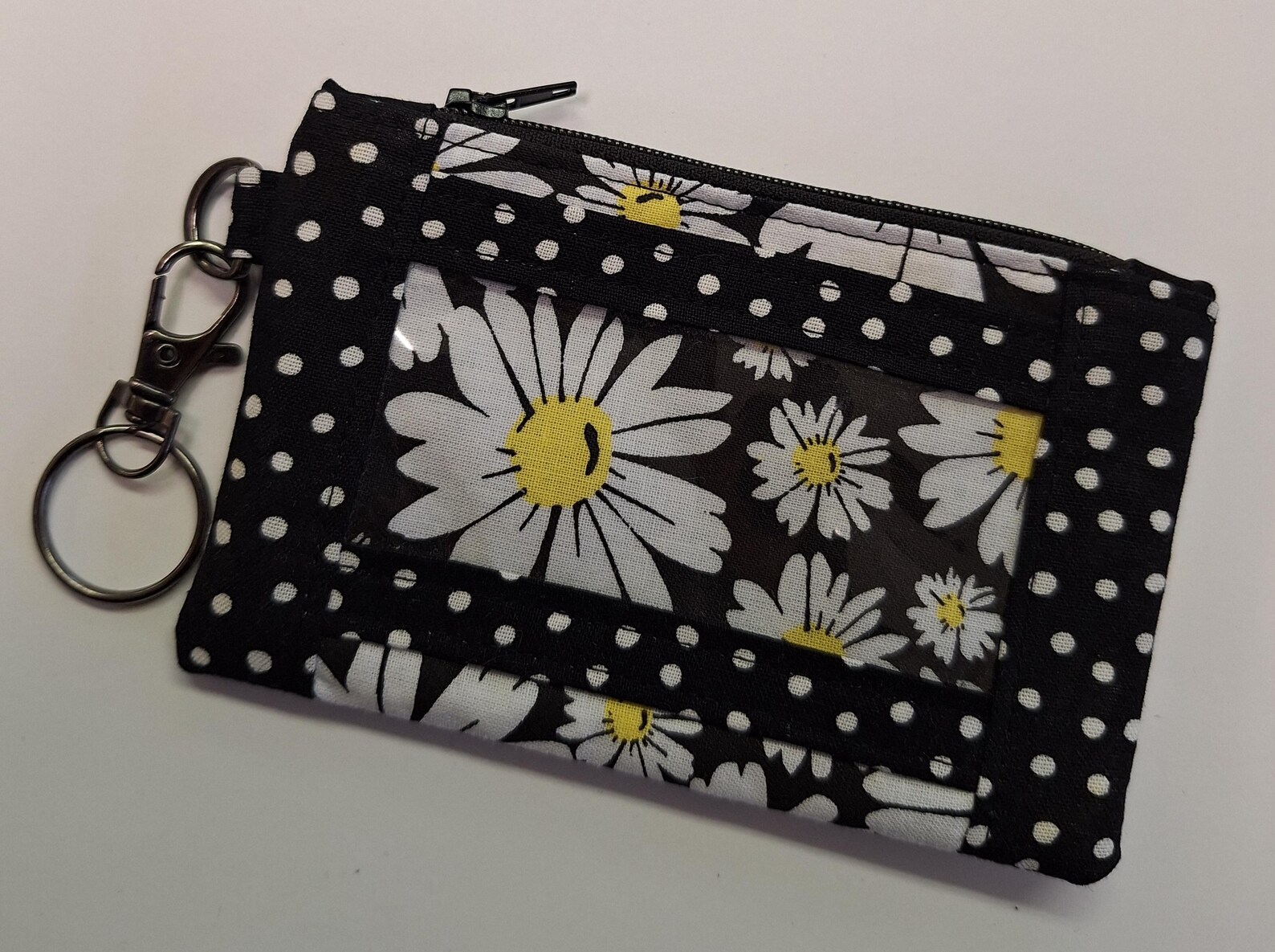 Floral Zippered Key Fob ID Pouch - Etsy