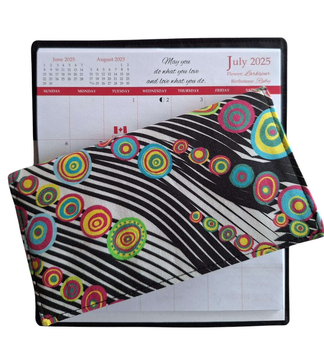 Cotton Fabric 2026-27 Pocket Calendar & Appointment Book - Etsy