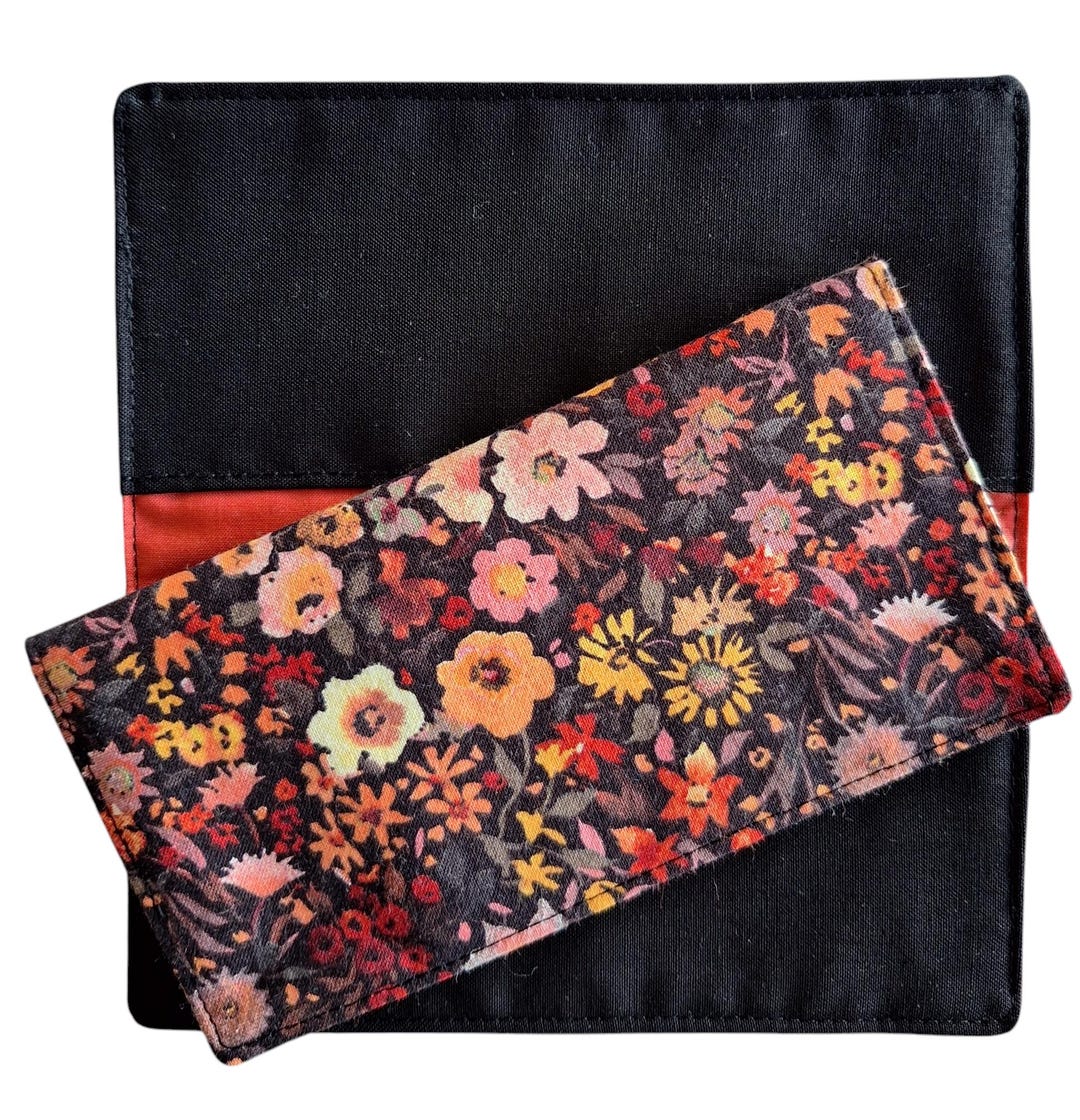 100% Cotton Fabric Checkbook Cover - Etsy