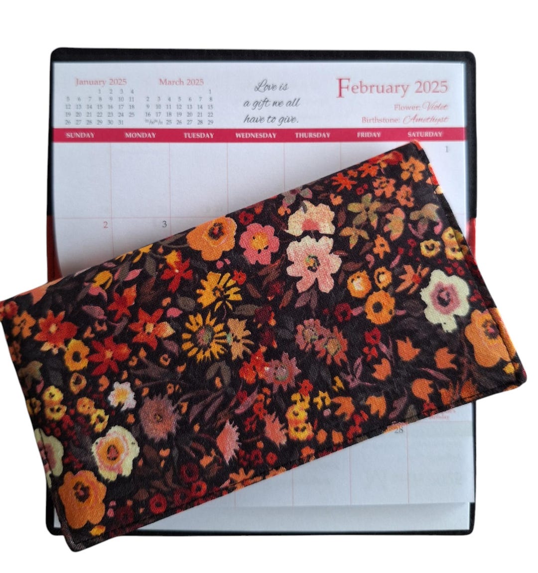 Cotton Fabric 2026-27 Pocket Calendar - Etsy