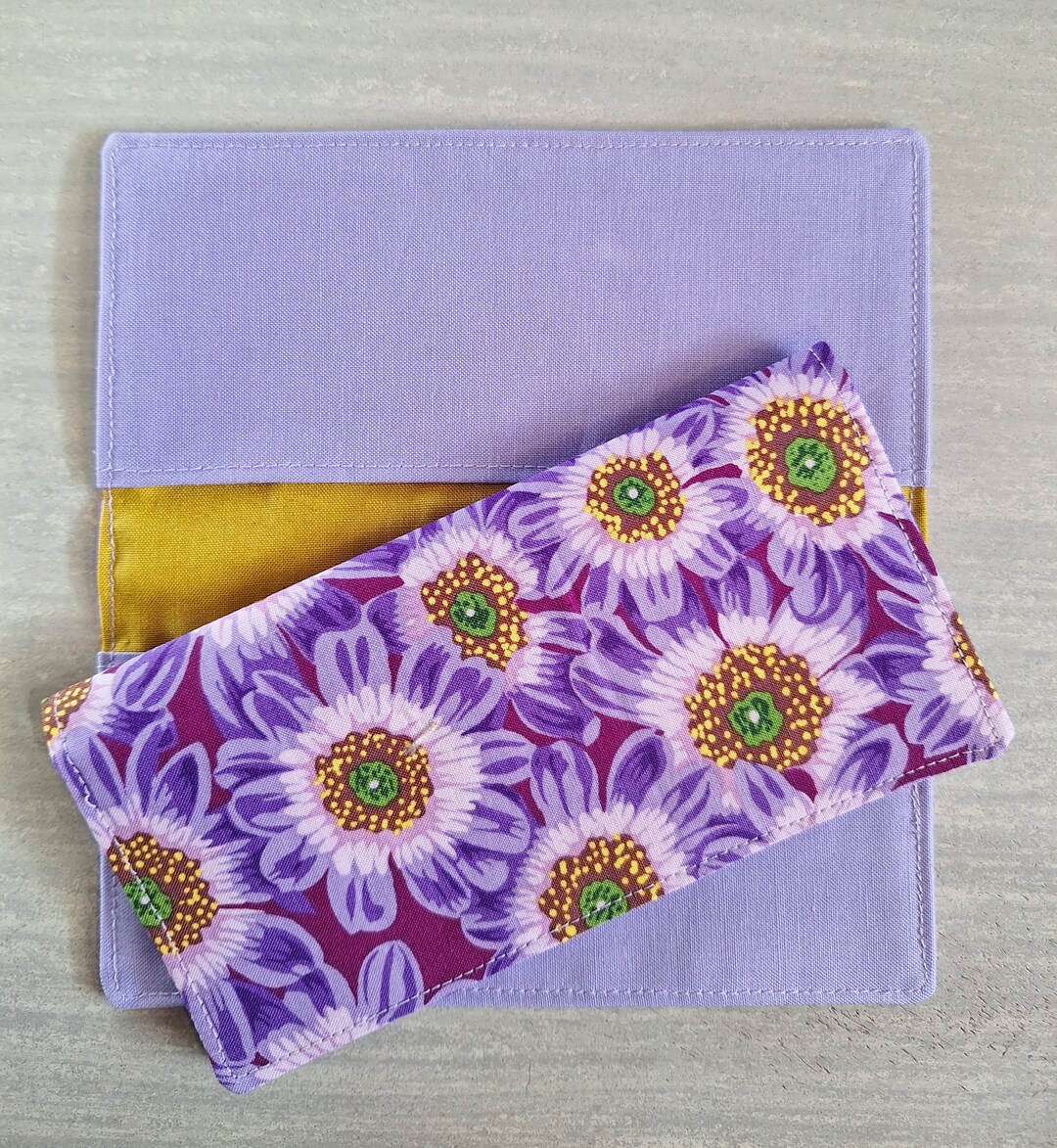 Cotton Fabric Checkbook Cover - Etsy