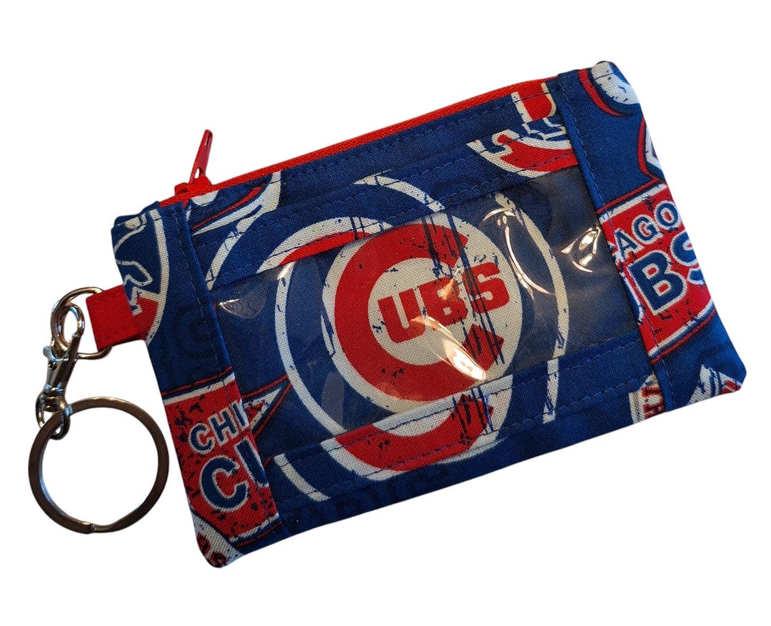 MLB Chicago Cubs Key Fob ID Pouch Lanyard - Etsy