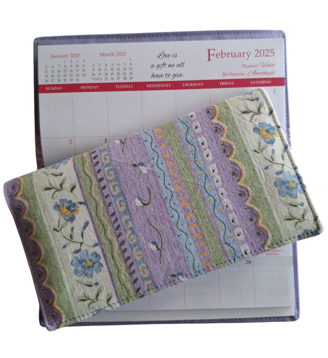 Cotton Fabric 2026-27 Pocket Calendar - Etsy