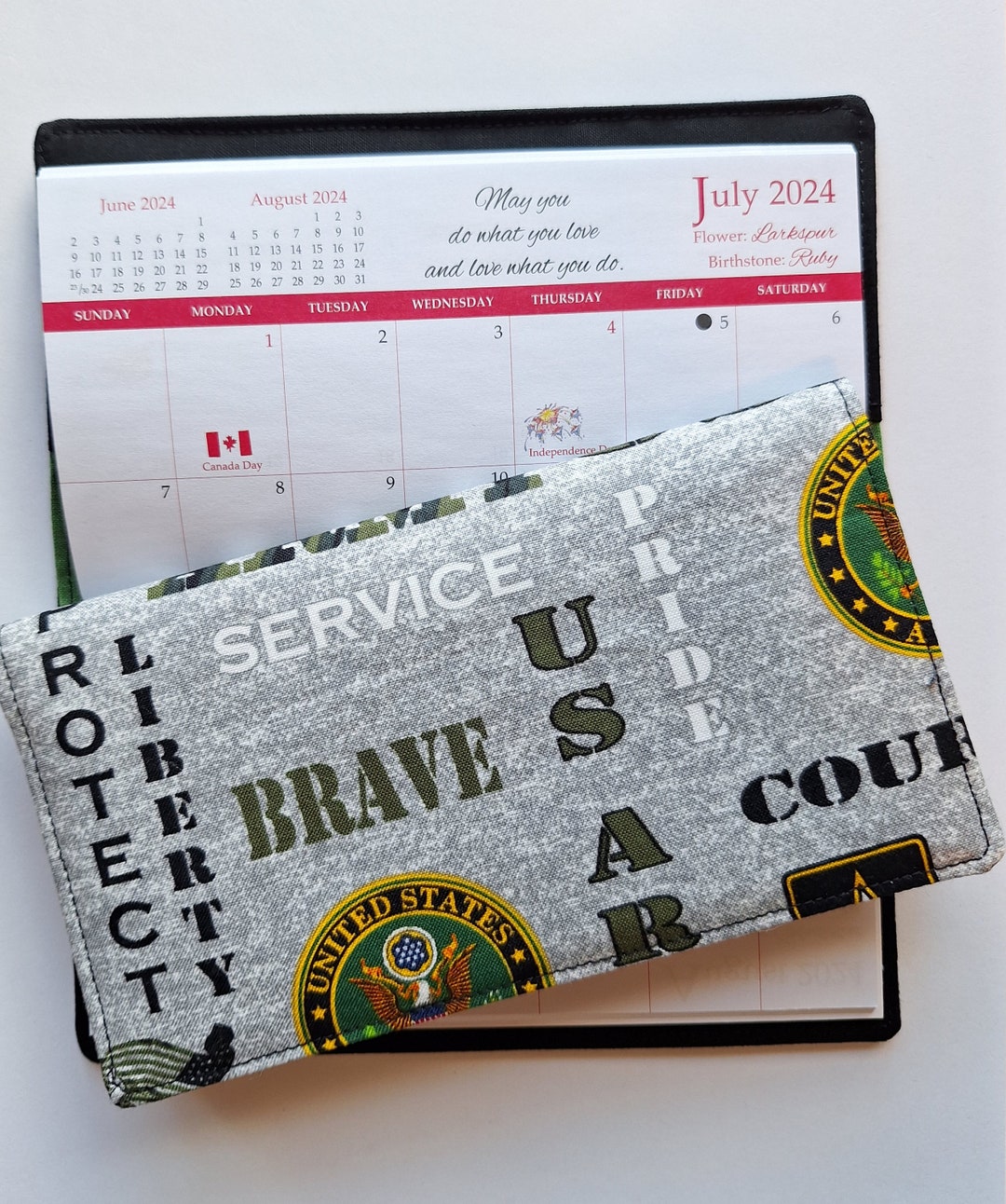 Cotton Fabric 2026-27 Pocket Calendar - Etsy