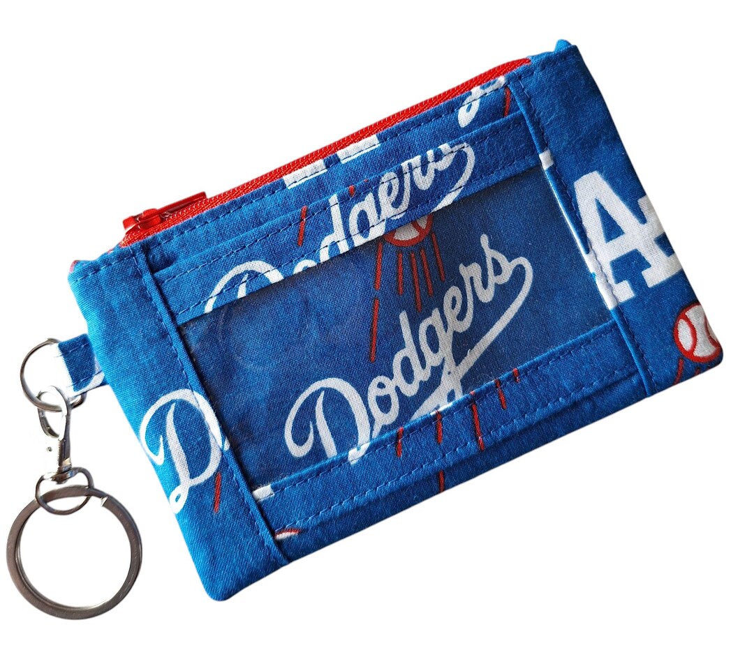 MLB Los Angles Dodgers Key Fob ID Pouch Lanyard - Etsy