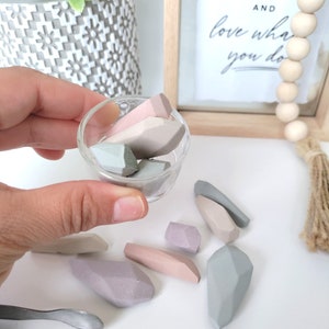 Set of Diffuser Stones- Aroma Stones - Concrete - Rocks - Gems - Cement ...