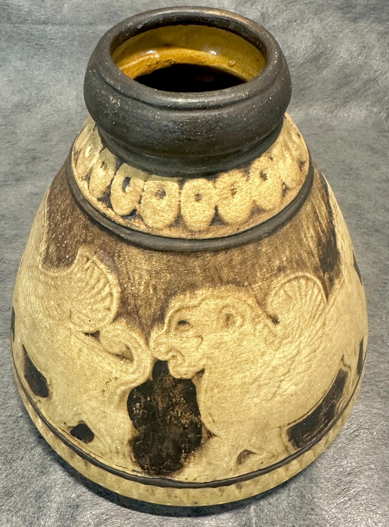 Antique Weller Pottery Burntwood Rudolf Lorber Lebanon Winged Griffin ...