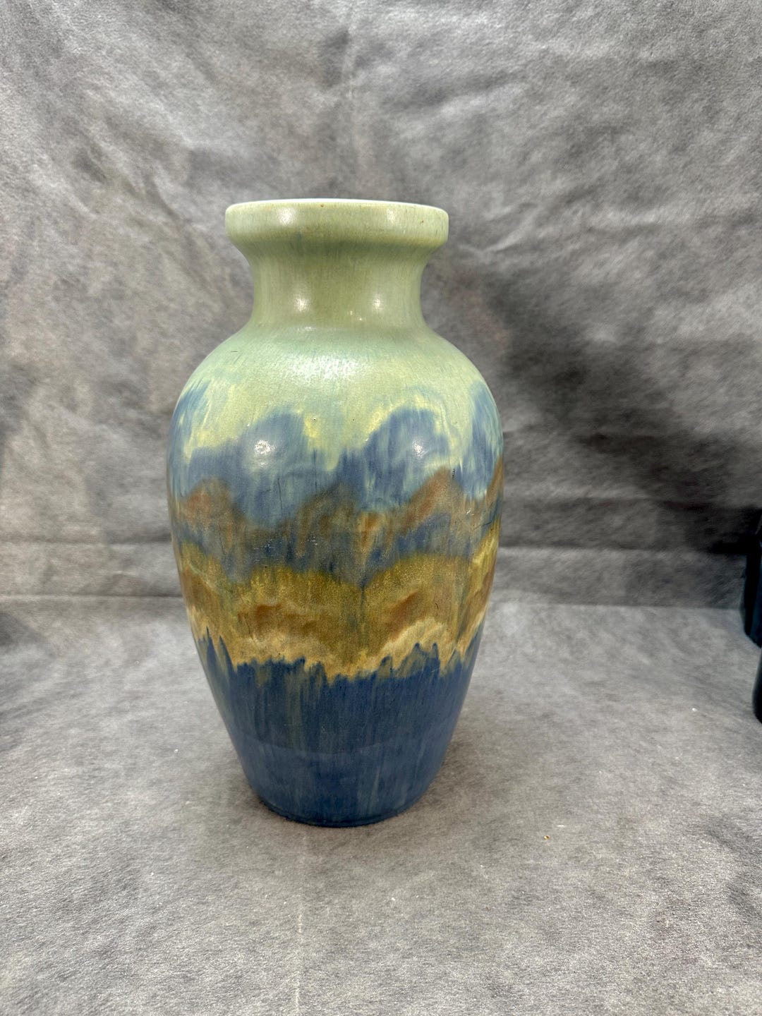 Peters & Reed Art Pottery Chromal Scenic Landsun Vase Impressionistic ...