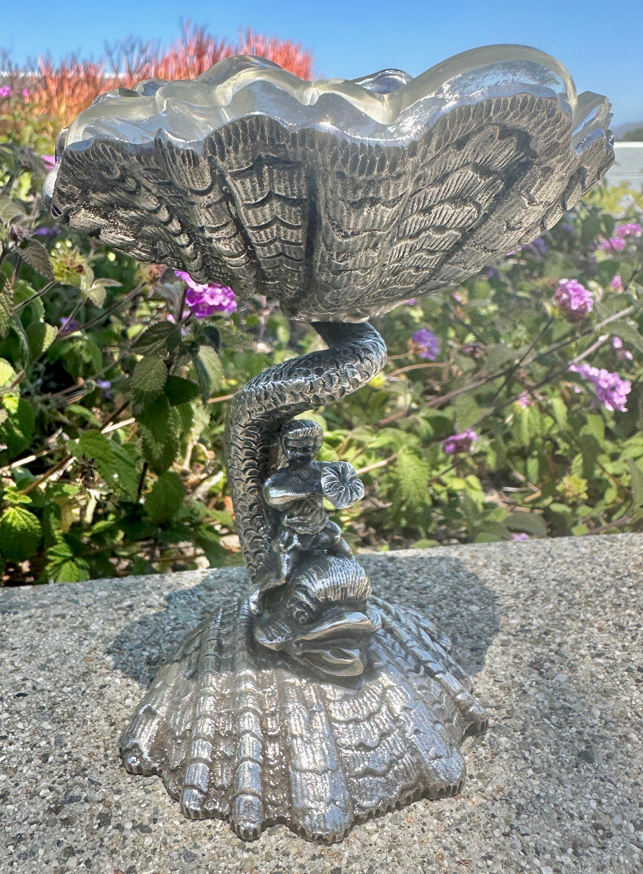 Rare Barker Ellis England Silver Plate Figural Salt Cellar Putti ...