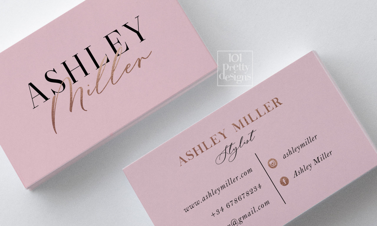 Fashion Blogger Business Cards