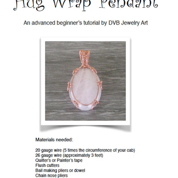 Wire Wrapped Pendant Tutorial - Etsy
