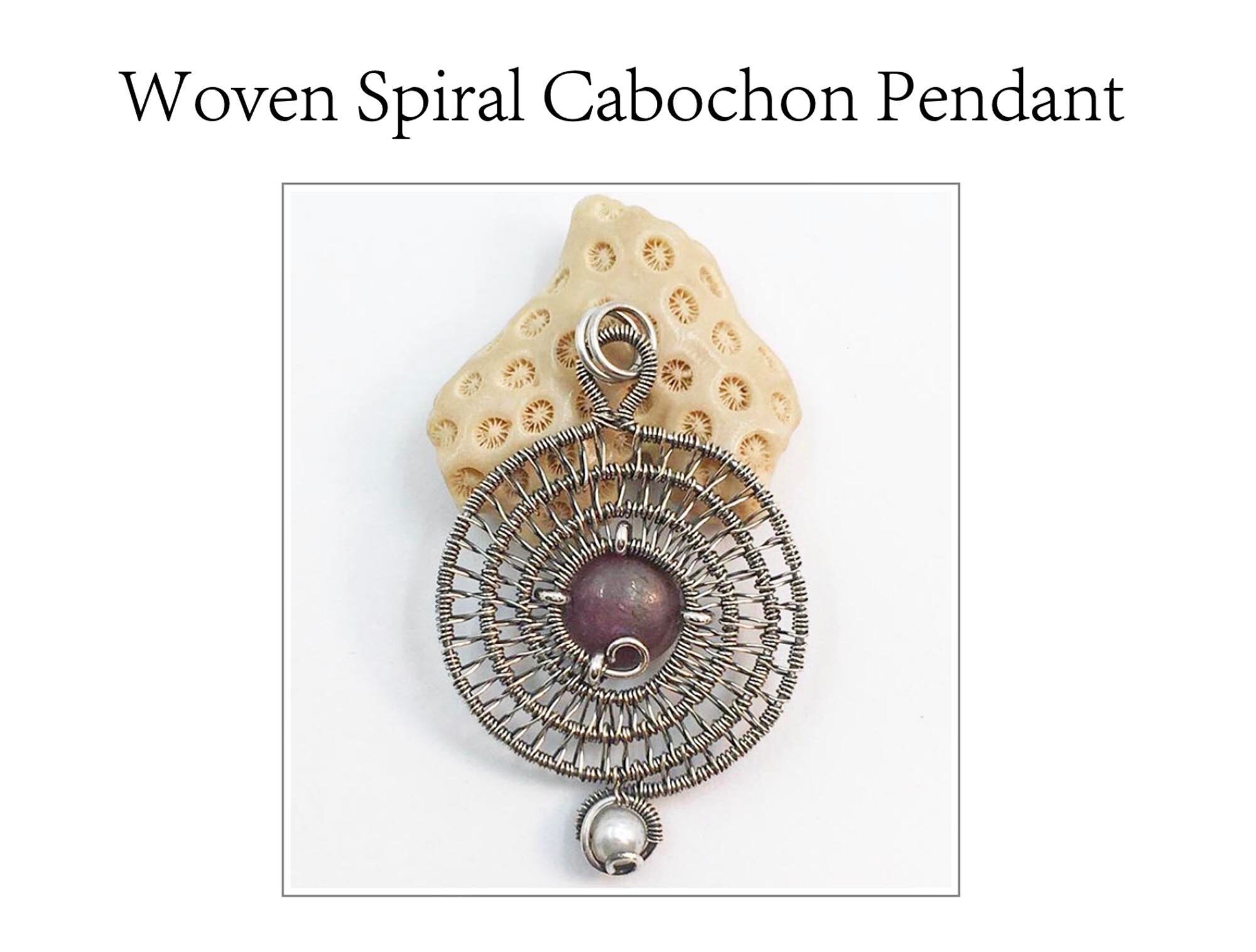 Woven Spiral Cabochon Pendant Tutorial - Etsy
