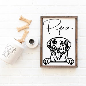 Personalized Dog Signs Dog Sign Farmhouse Sign Pet Sign Pet Name Sign ...