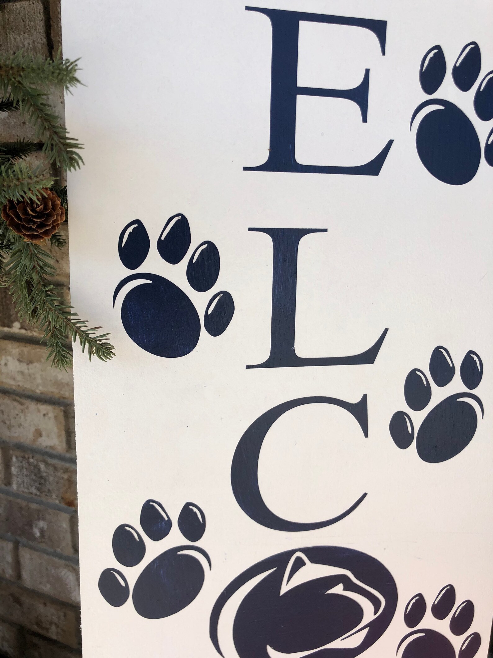 Welcome Sign/ Porch Sign/ Patio Sign/ Penn State/ Football | Etsy