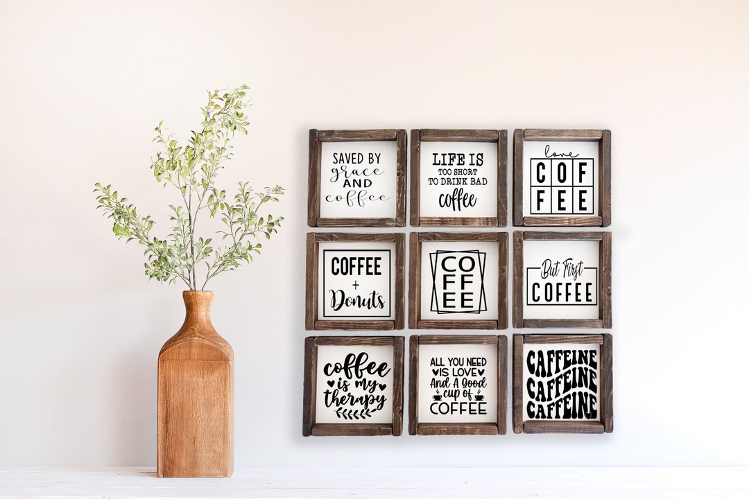 Coffee Signs Coffee Mini Sign Mini Coffee Sign Kitchen Signs Kitchen ...