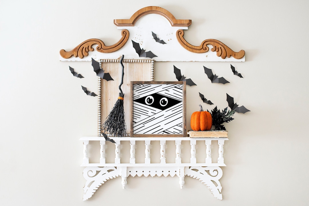Mummy Sign Mummy Halloween Sign Mummy Halloween Sign Farmhouse ...