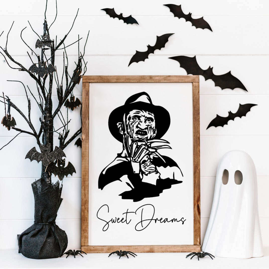 Freddy Kruger Freddy Sign Fright Decor Freddy Halloween Sign Halloween ...