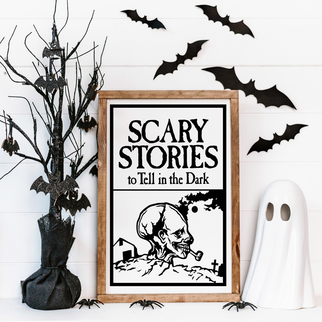 Scary Stories Scary Sign Spooky Sign Spooky Decor Halloween Sign Modern ...