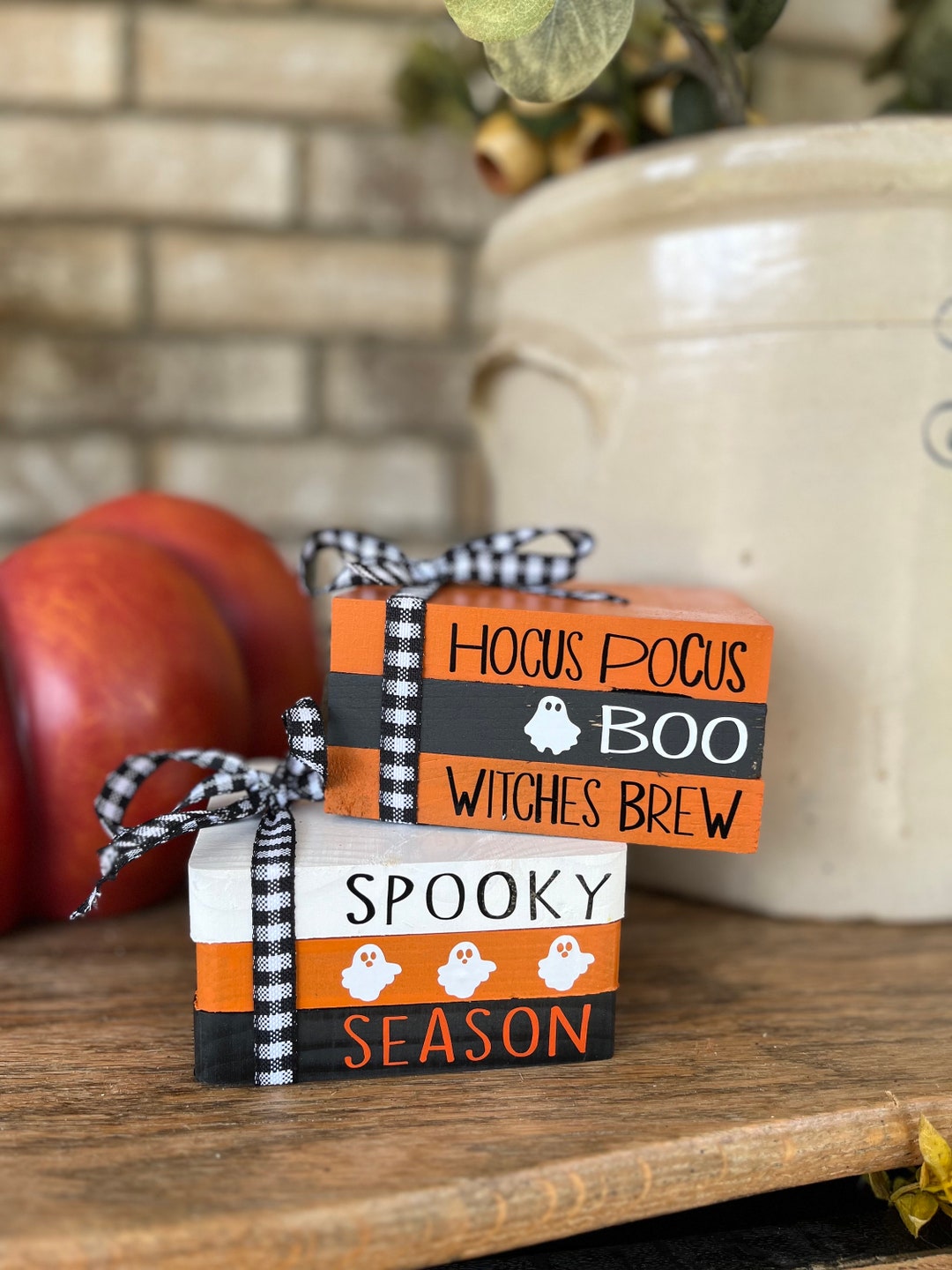 Book Stacks Wooden Book Stack Fall Book Stack Fall Shelf Decor Tired ...