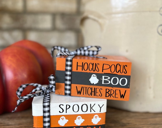 Book Stacks Wooden Book Stack Fall Book Stack Fall Shelf Decor Tired ...