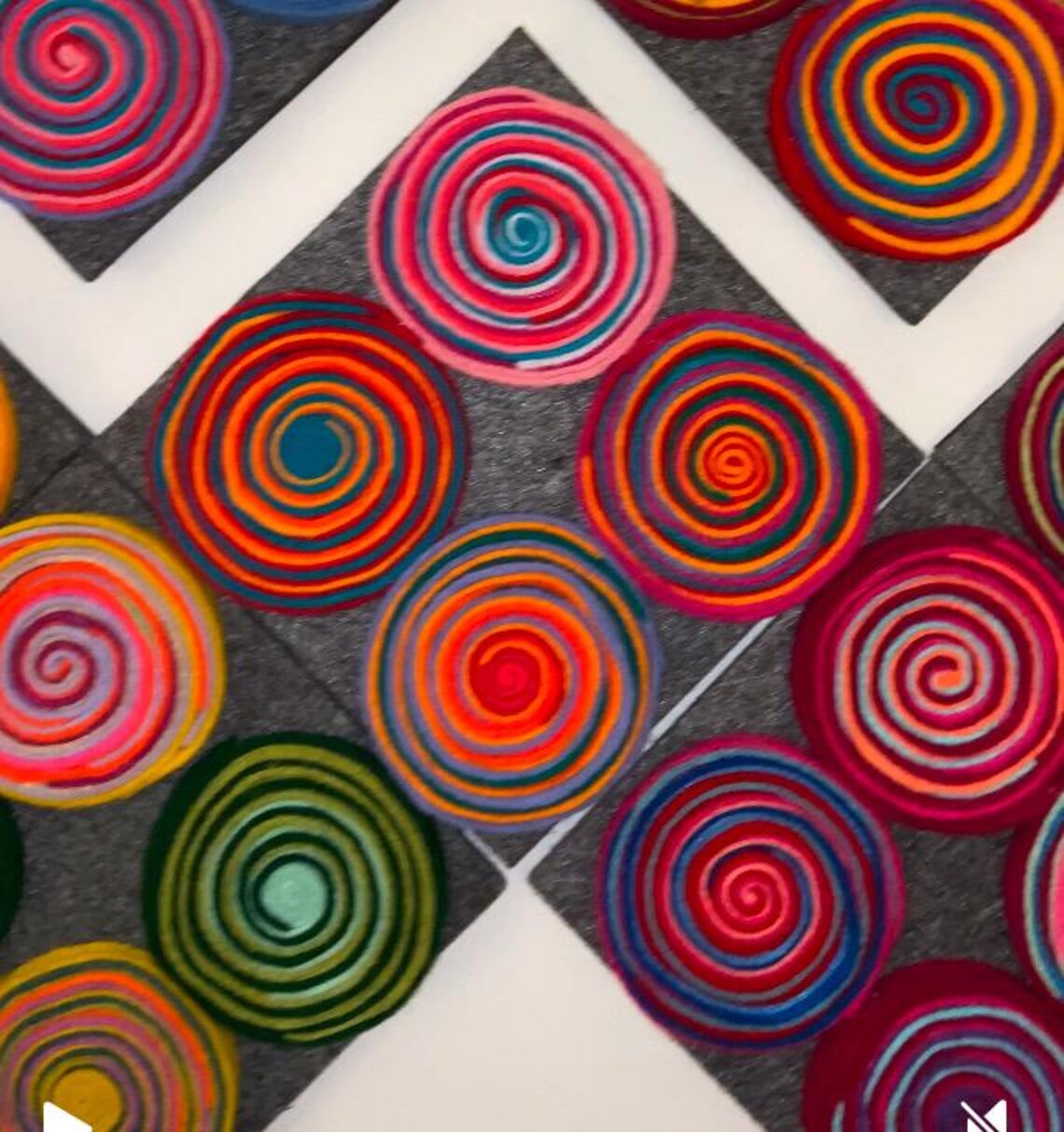 Colorful Wool Blend Felt Spirals- Change It up ! Reconfigure These ...
