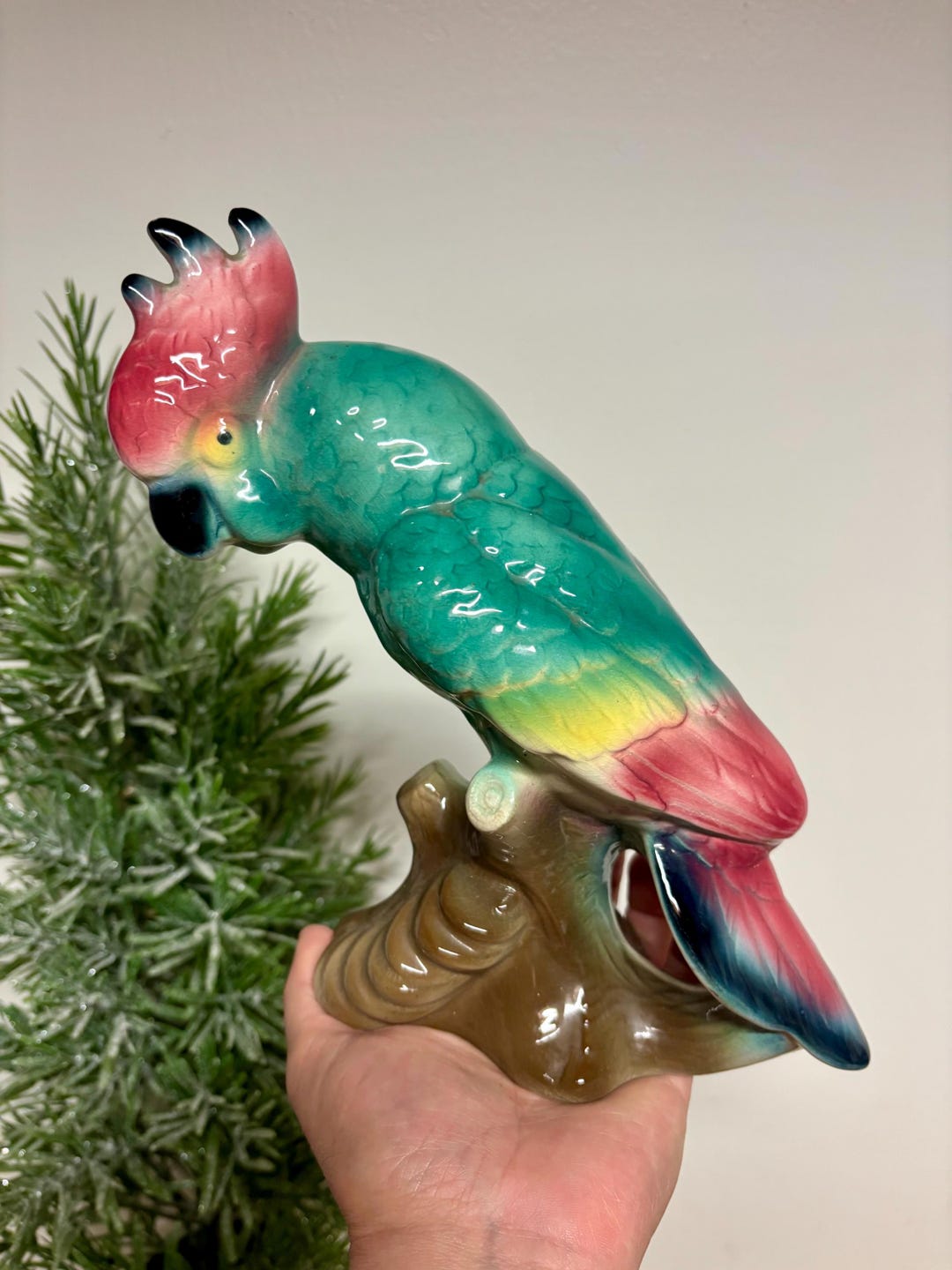 Vintage Royal Copley Bird Figurine…brightly Colored Cockatoo. Parrot ...