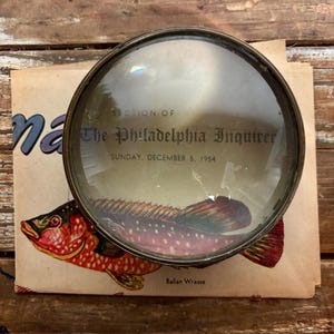 Vintage Copper Magnifying Glass Blob…reading. Metal. Magnification ...