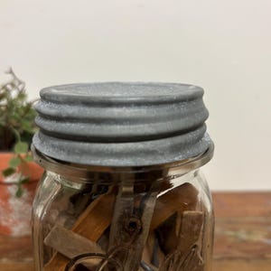 Vintage Ball Clothespin Mason Jar...pint. Ideal. Farmhouse. Cottage ...