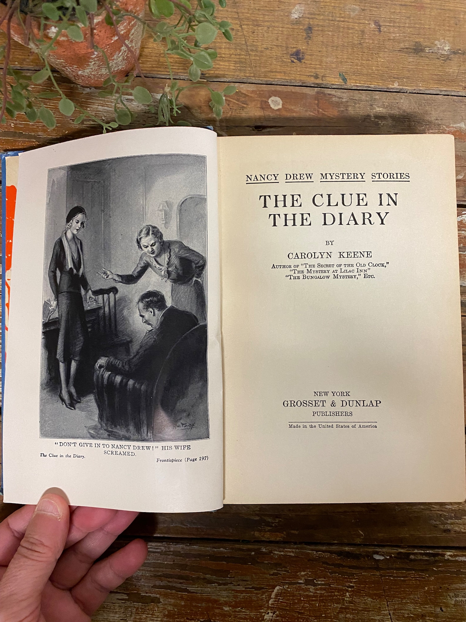 Vintage Nancy Drew Hardcover: the Clue in the Diary, 1932 Edition - Etsy