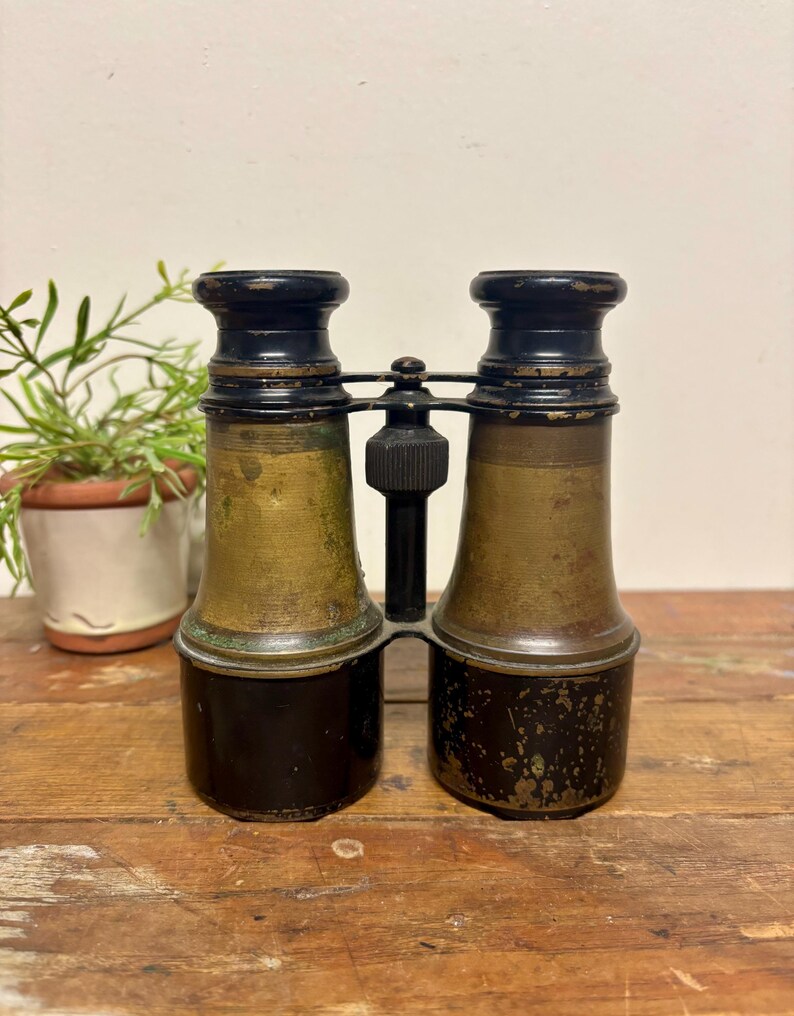 Antique Brass Binoculars…world War I. 1920’s. Field Glasses. Magnifiers ...