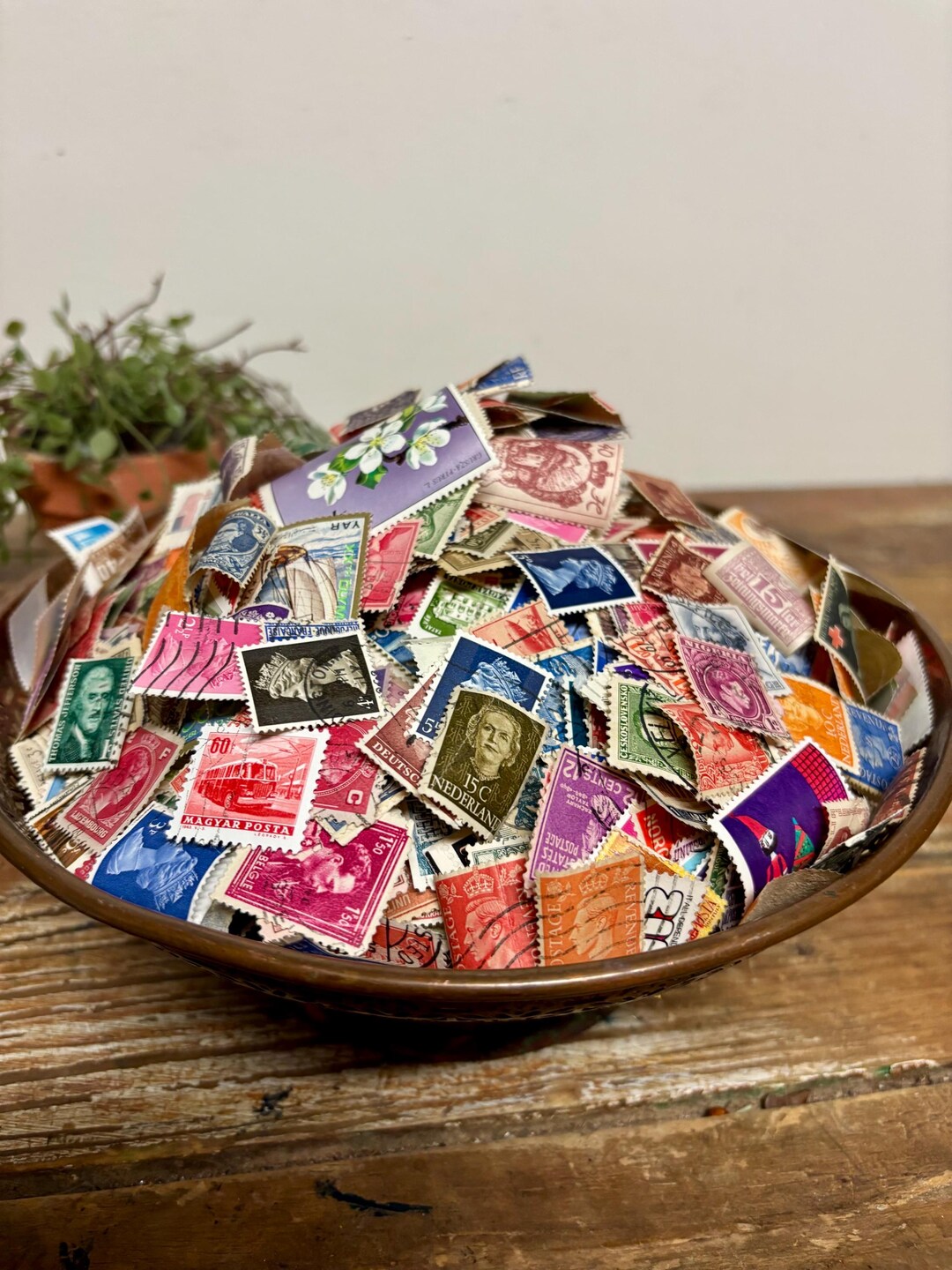 Vintage Postage Stamps (200)…old Stamps. Ephemera. Interational Stamps ...