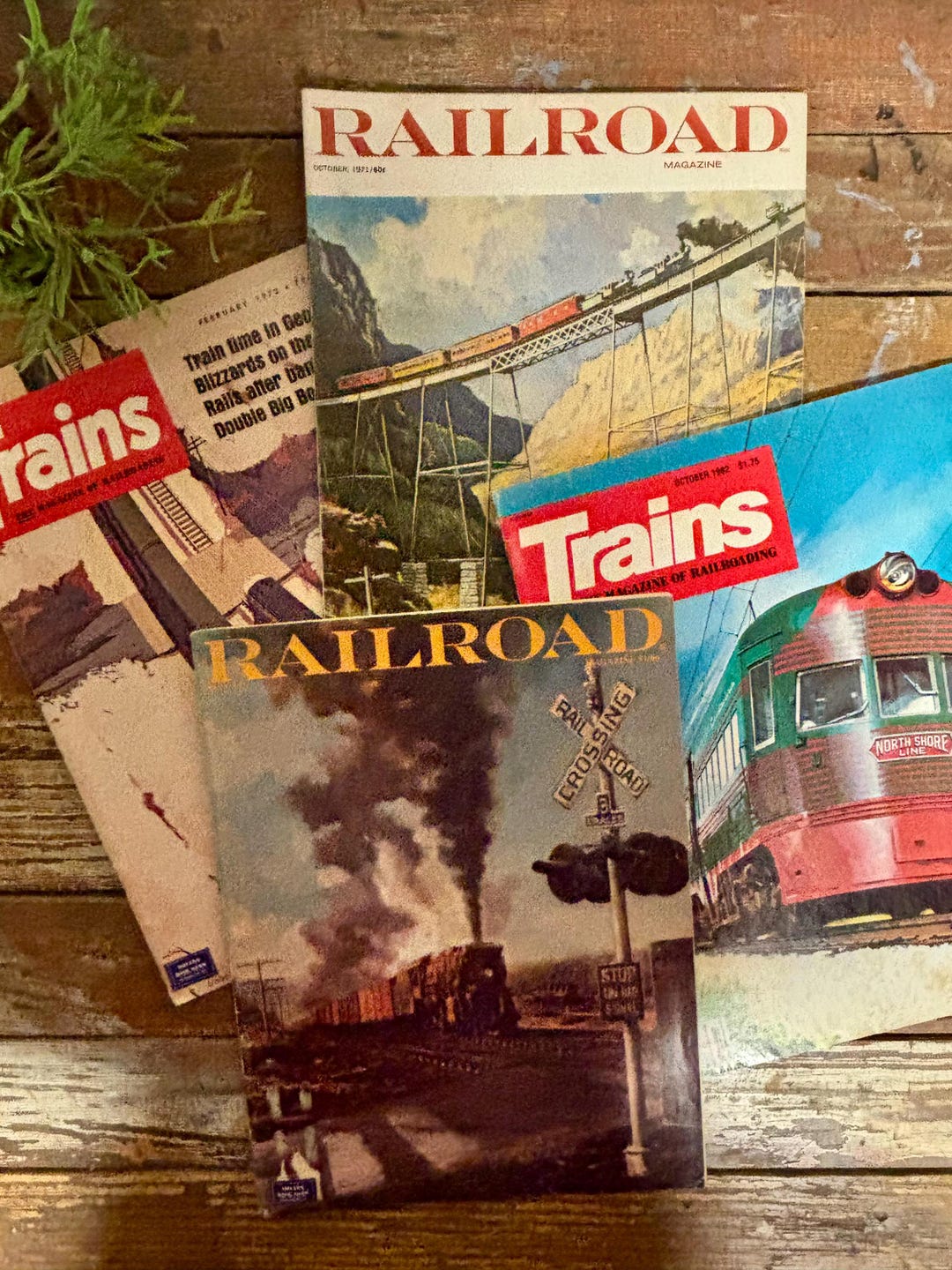 Vintage Trains & Railroad Magazines, 1970s-80s Set of 4 - Etsy