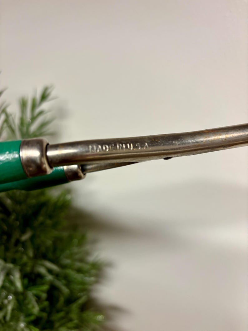 Antique Wood Handle Curling Iron…one. Hair Styling Tool. Metal. Manual ...