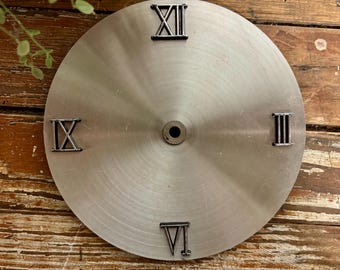 Vintage Metal Clock Face - Etsy