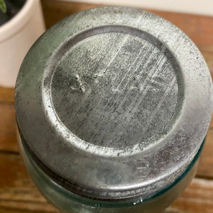 Antique Half Gallon Blue Mason Jar…glass. Vintage. Patent. 1858 ...